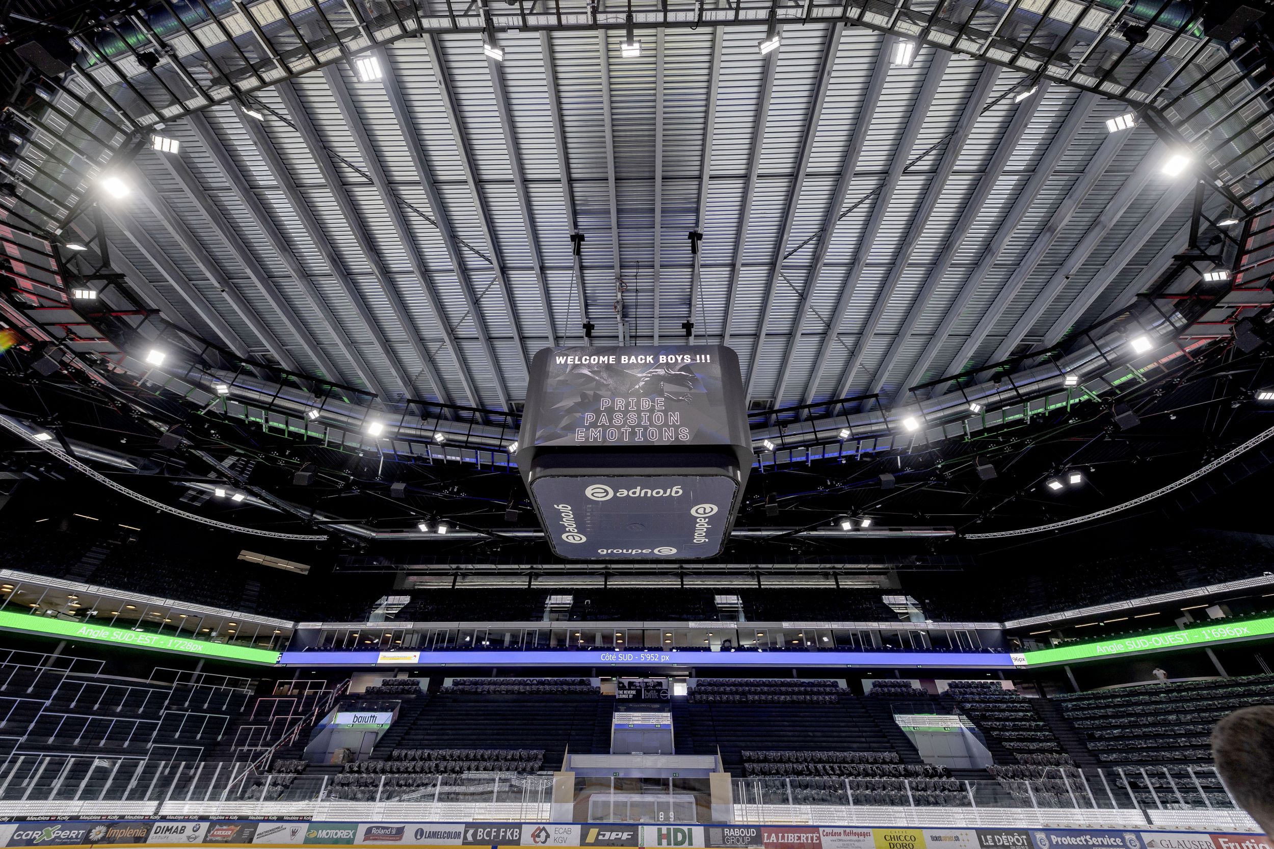 Zum Auswärtsspiel von Gottéron gibt es ein Public-Viewing in der BCF ...