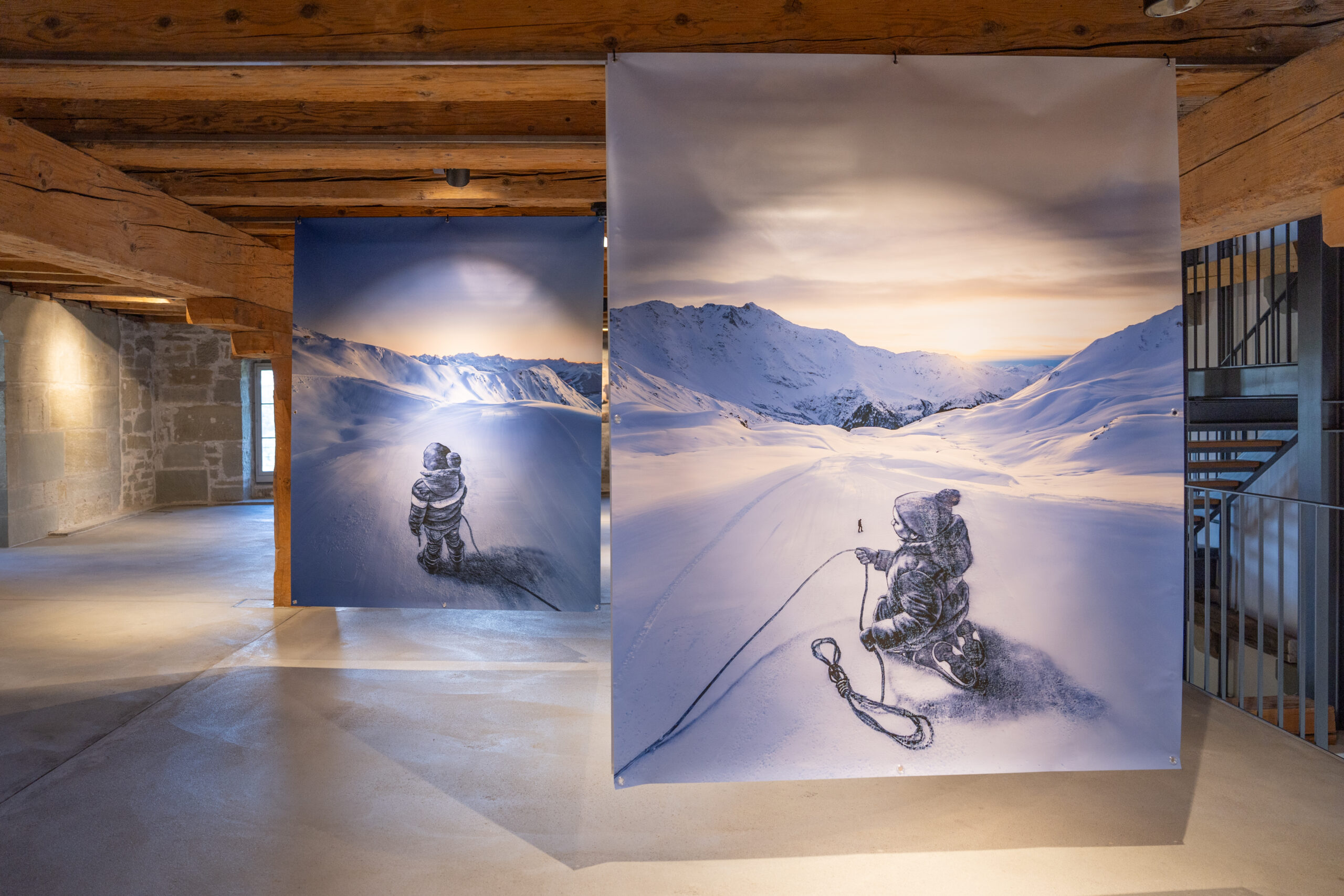 Der weltberühmte Land-Art-Künstler Saype zelebriert in Freiburg die ...