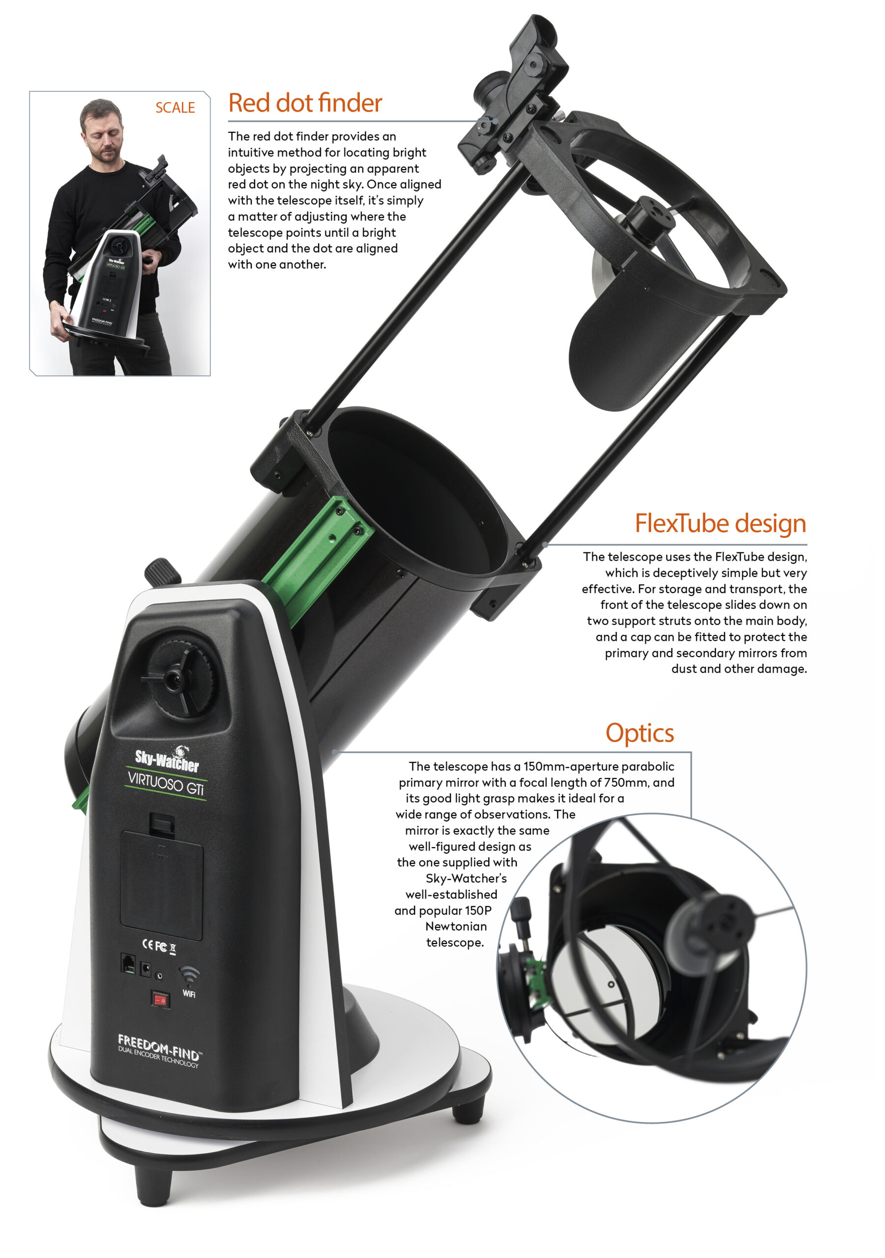 Sky-Watcher Heritage 150P Virtuoso GTi Wi-Fi Dobsonian – BBC Sky at Night